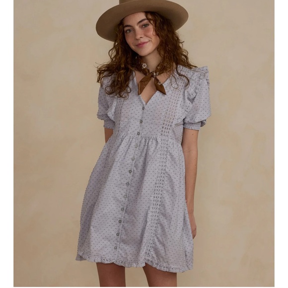 Rylee + Cru | Dresses | Rylee Cru Womens Dusty Blue Lana Dres | Poshmark